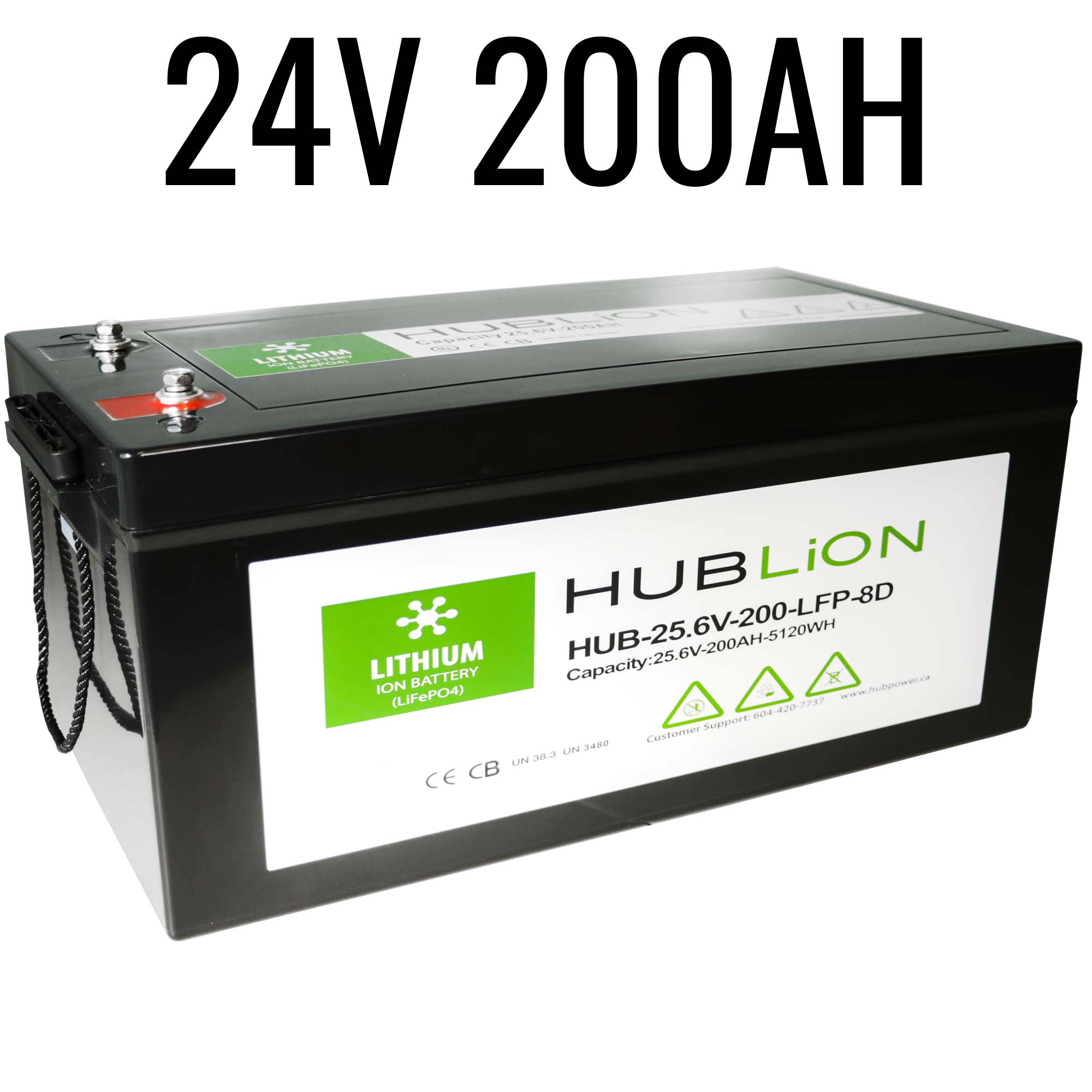 HUB-25.6V-200-LFP-8D - Hub Power