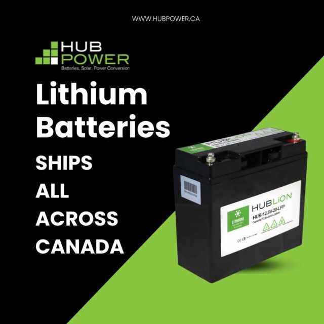 Lithium Deep Cycle Battery Canada | Utility Vehicle Batteries - Hub Power